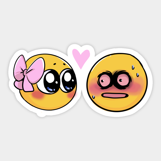 Emoji Love - Cursed Emojis - Sticker | TeePublic